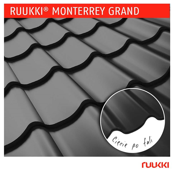 Ruukki Monterrey Grand - метален лист с форма на керемида